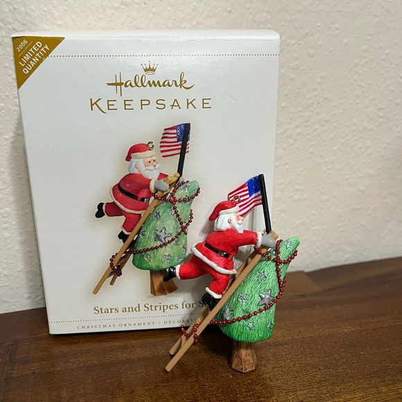 Hallmark | Holiday | Hallmark 206 Stars And Stripes For Santa Ornament ...